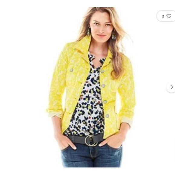 CAbi | Jackets & Coats | Cabi Field Jacket In Daisy Spring Yellow ...